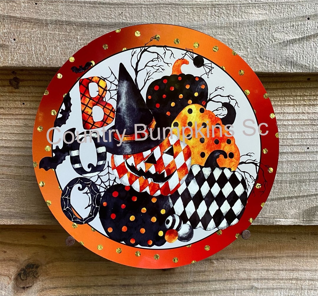 Boo Sign Farmhouse Decor Wreath Sign Wreath Attachment Wreath Supplies ...