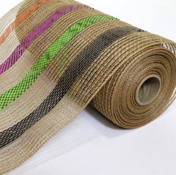 Natural Jute Mesh Fall Mesh Burlap Mesh Poly Jute Mesh Deco | Etsy