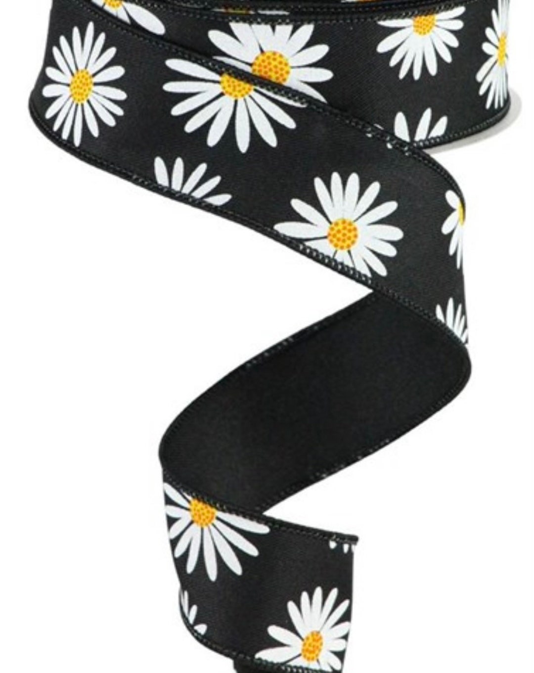 Daisy Ribbon Wreath Ribbon Wreath Supplies Wreath Attachment Ribbon ...