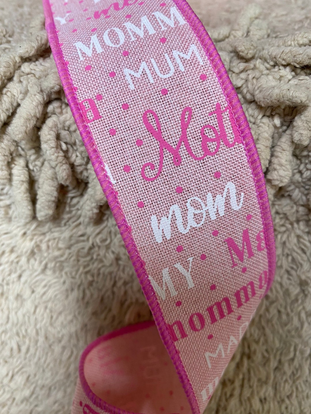 Spring Ribbon Mom Ribbon Summer Ribbon Wreath Ribbon Wreath Supplies ...