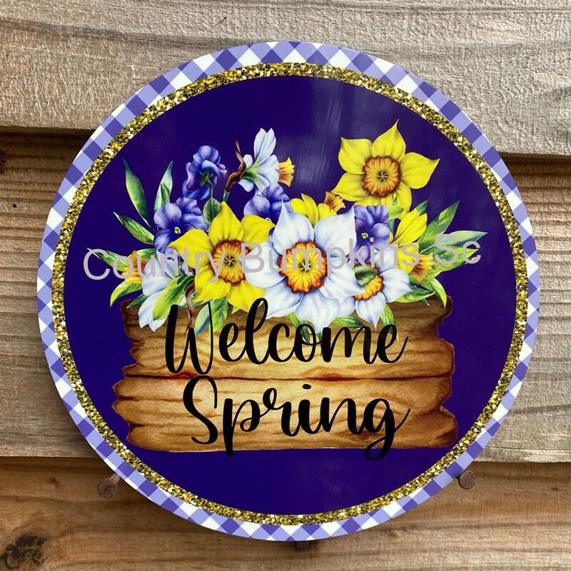 Spring Wreath Signs - Etsy