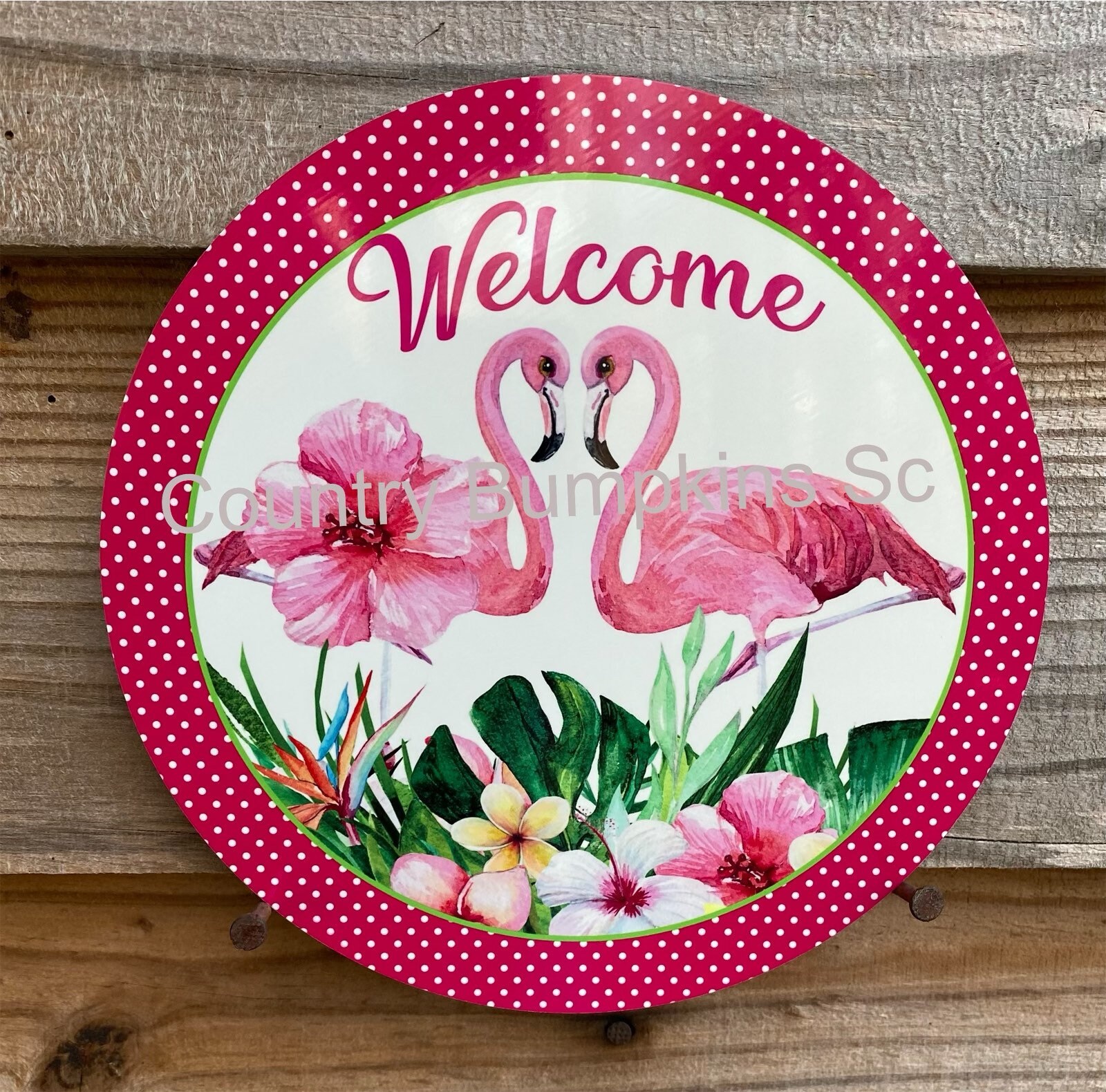 Flamingo Sign Wreath Sign Wreath Attachment Wreath Supplies - Etsy
