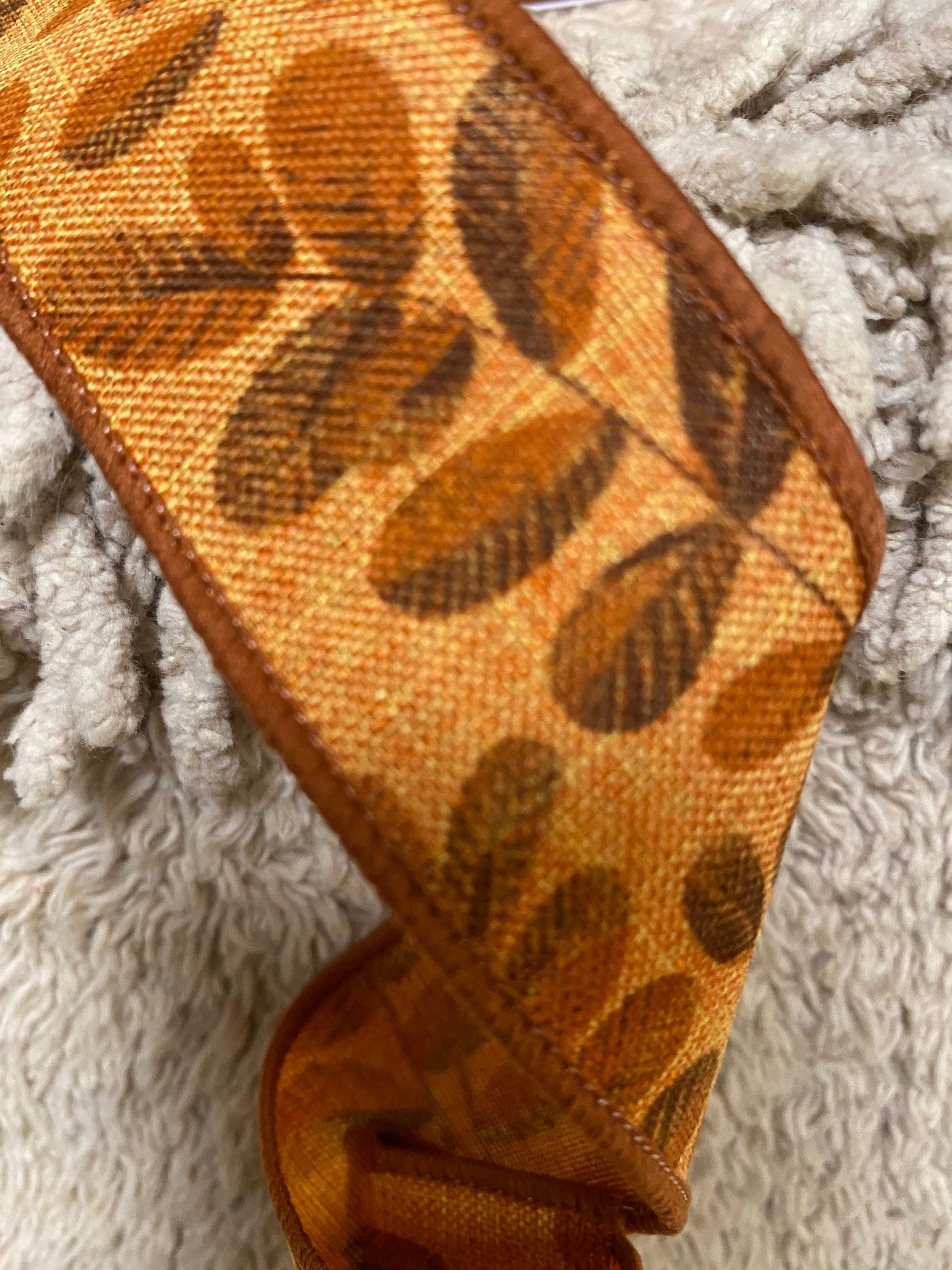 Fall Ribbon Leaf Ribbon Wreath Ribbon Wreath Supplies Craft - Etsy UK