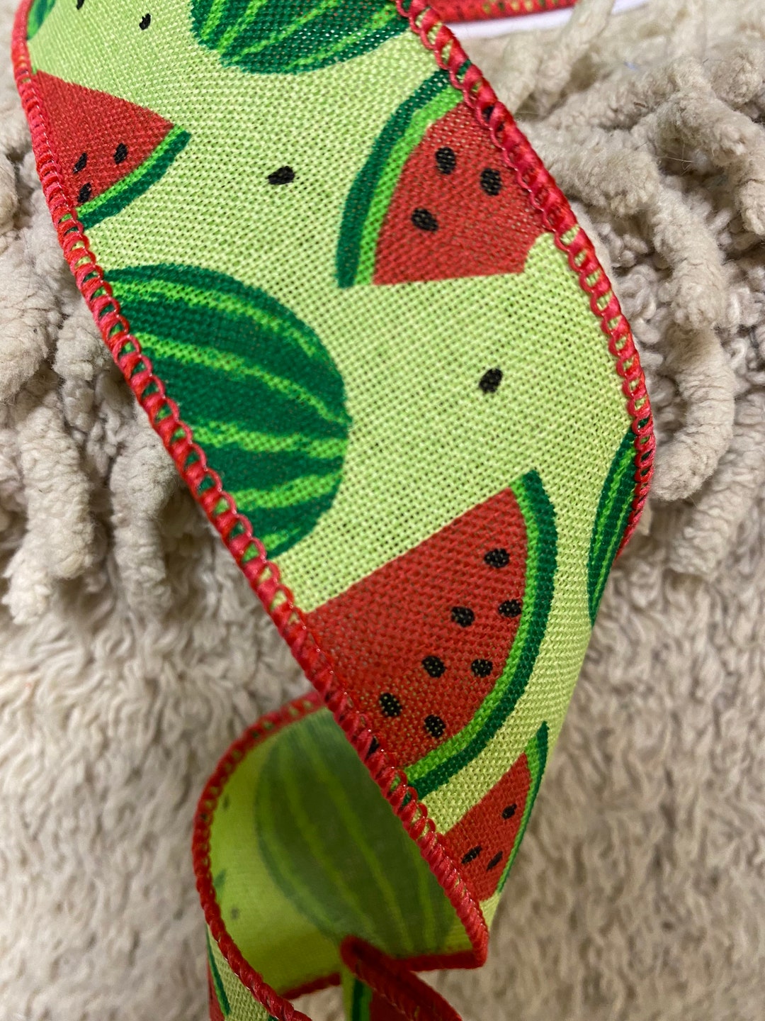 Watermelon Ribbon Summer Ribbon Craft Ribbon Craft Supplies Wreath ...