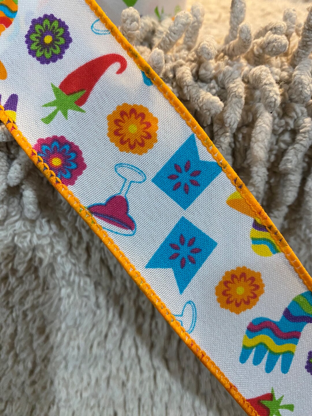 Fiesta Ribbon Summer Ribbon Wreath Ribbon Wreath Supplies Craft Ribbon ...