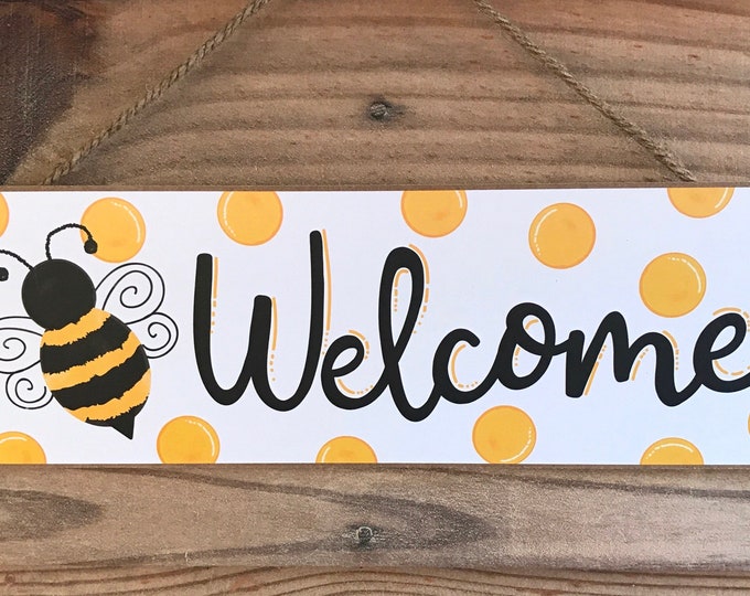 Bee Sign, Wreath Sign, Wreath Supplies, Craft Supplies, Bumble Bee Sign ...