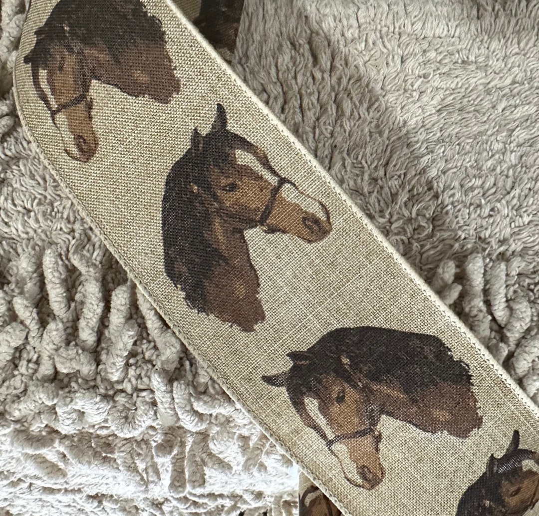 Horse Ribbon Western Ribbon Cowboy Ribbon Wreath Supplies Craft ...