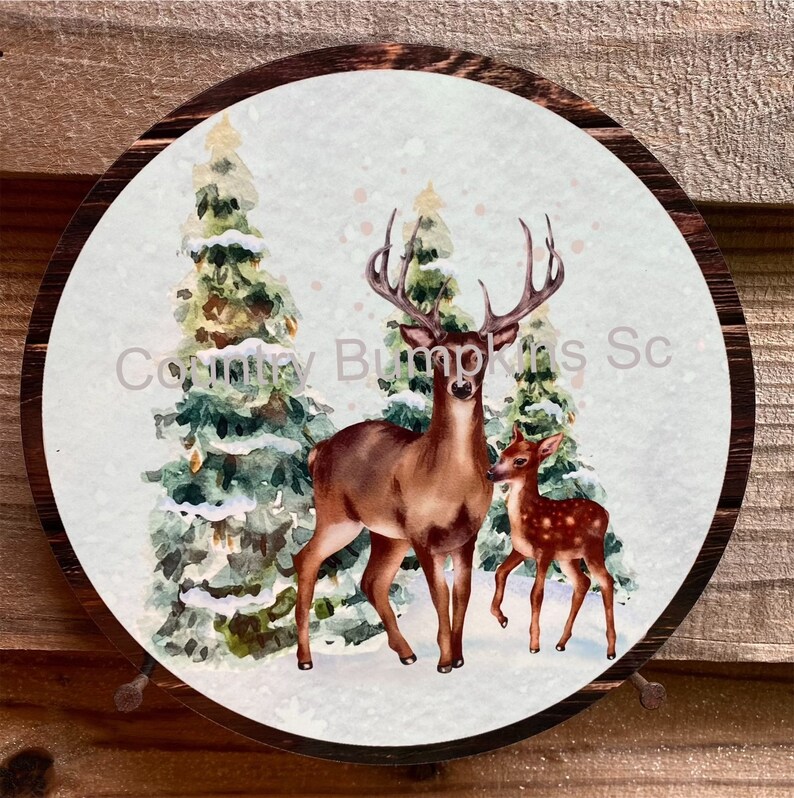 Deer Sign Farmhouse Decor Wreath Sign Wreath Attachment Wreath | Etsy