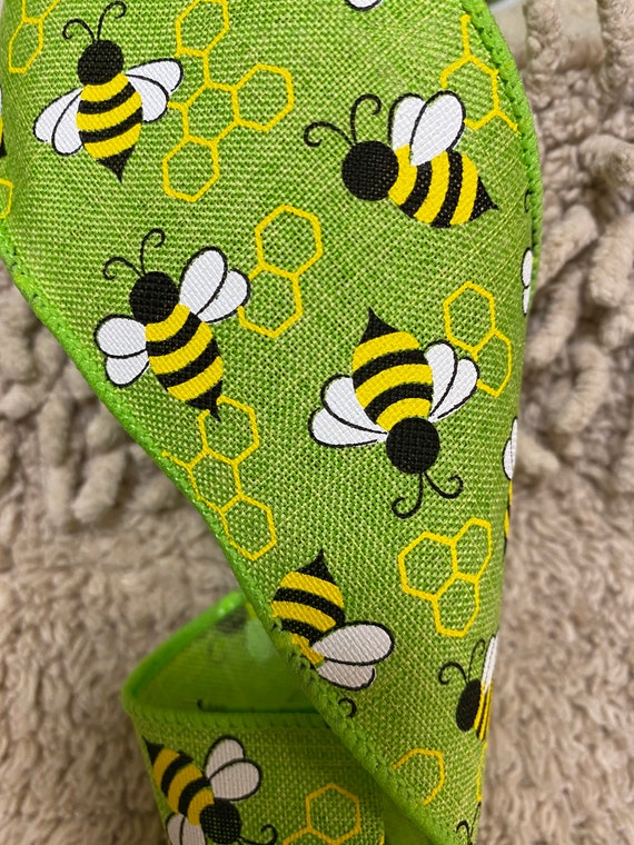 Bee Ribbon Spring Ribbon Wreath Decor Ribbon Wreath Supplies | Etsy