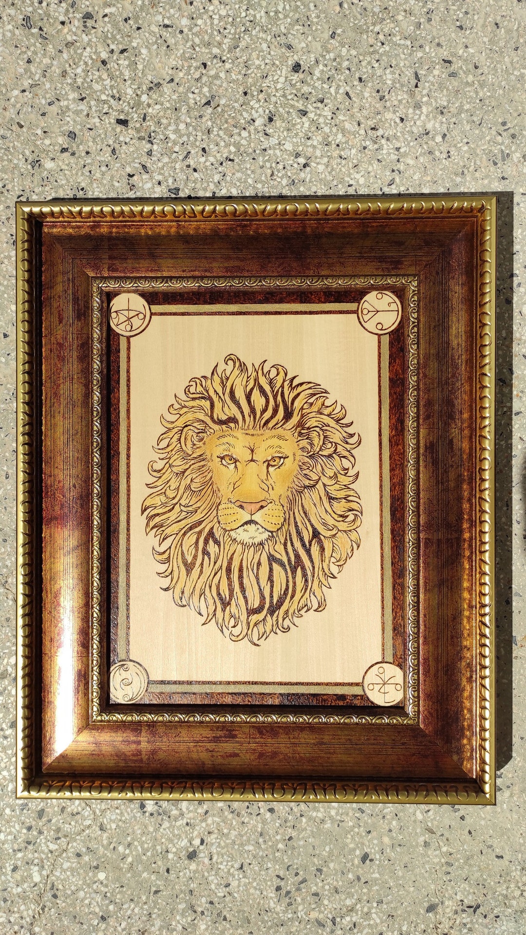 Lion Head ,handcrafted Art ,pyrography Art, Wood Burning Art - Etsy