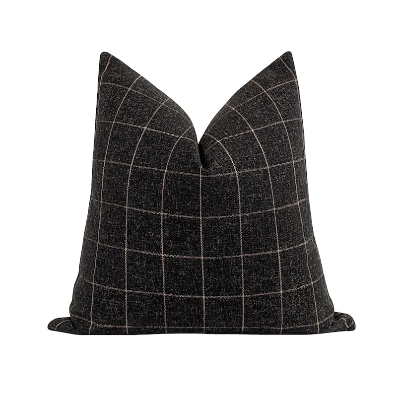 22 X 22 Charcoal Pillow - Etsy