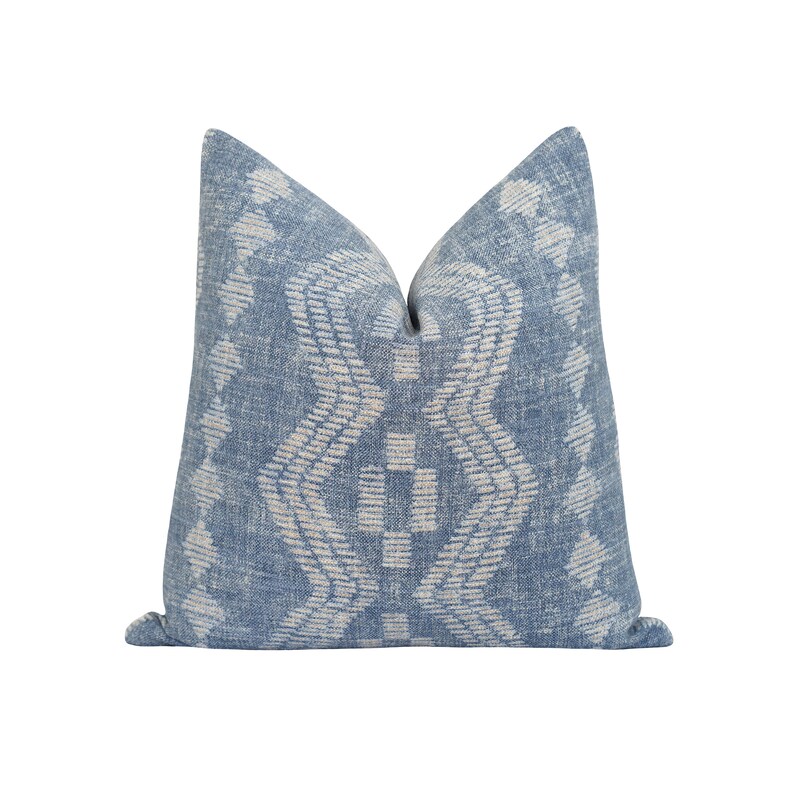 Blue Boho Pillow - Etsy