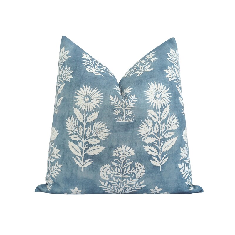 Blue Pattern Pillow Cover - Etsy