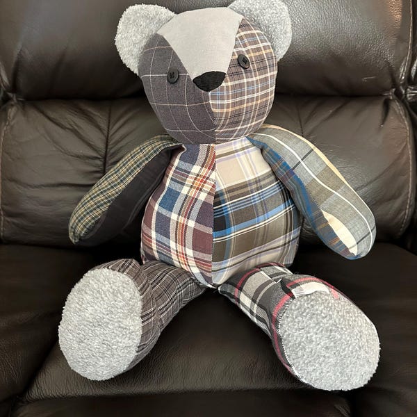 Memory Bears Made With Loved Ones Clothing - Etsy UK