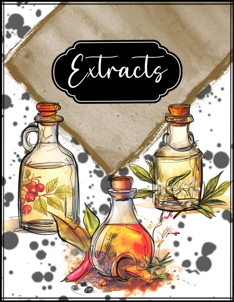 Recipe Book Template (watercolor Style) Printable - Etsy