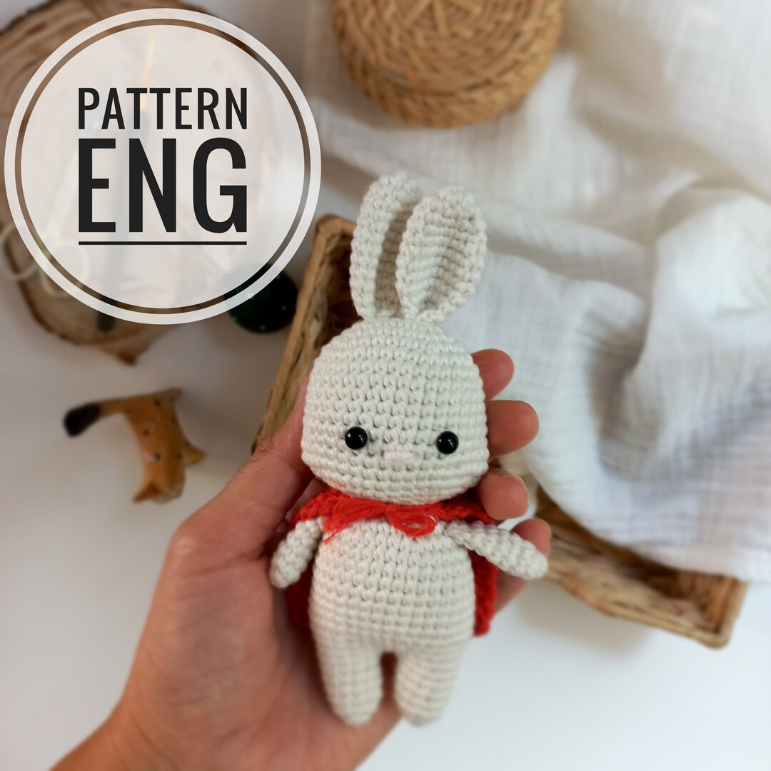 Mini Amigurumi Pattern, Bunny Pattern, Crochet Mini Rabbit Pattern ...