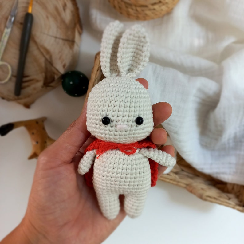 Mini Amigurumi Pattern Bunny Pattern Crochet Mini Rabbit - Etsy