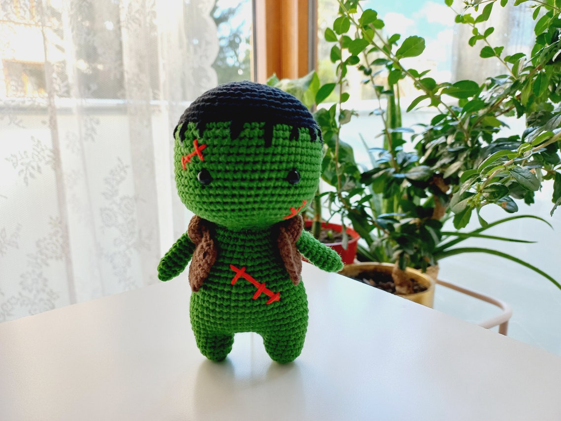 Frankenstein Crochet Pattern Halloween Crochet Pattern - Etsy