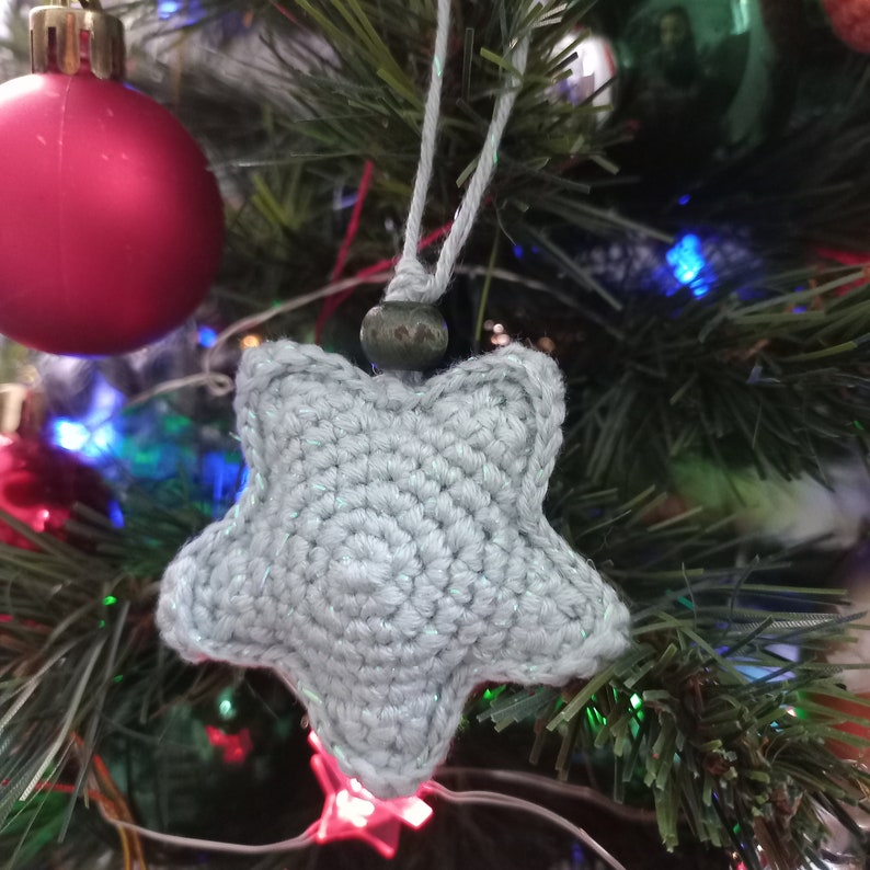 Crochet Christmas Star Ornament Pattern: Amigurumi Holiday Decor (PDF ...