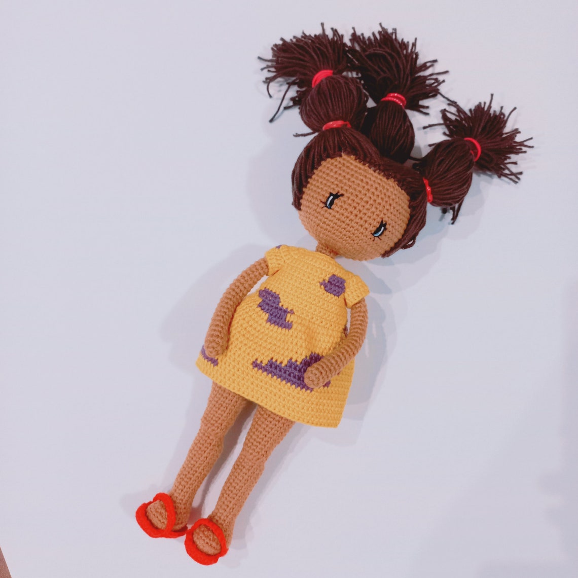 African American Crochet Doll Pattern Dark Skin Susie Black - Etsy