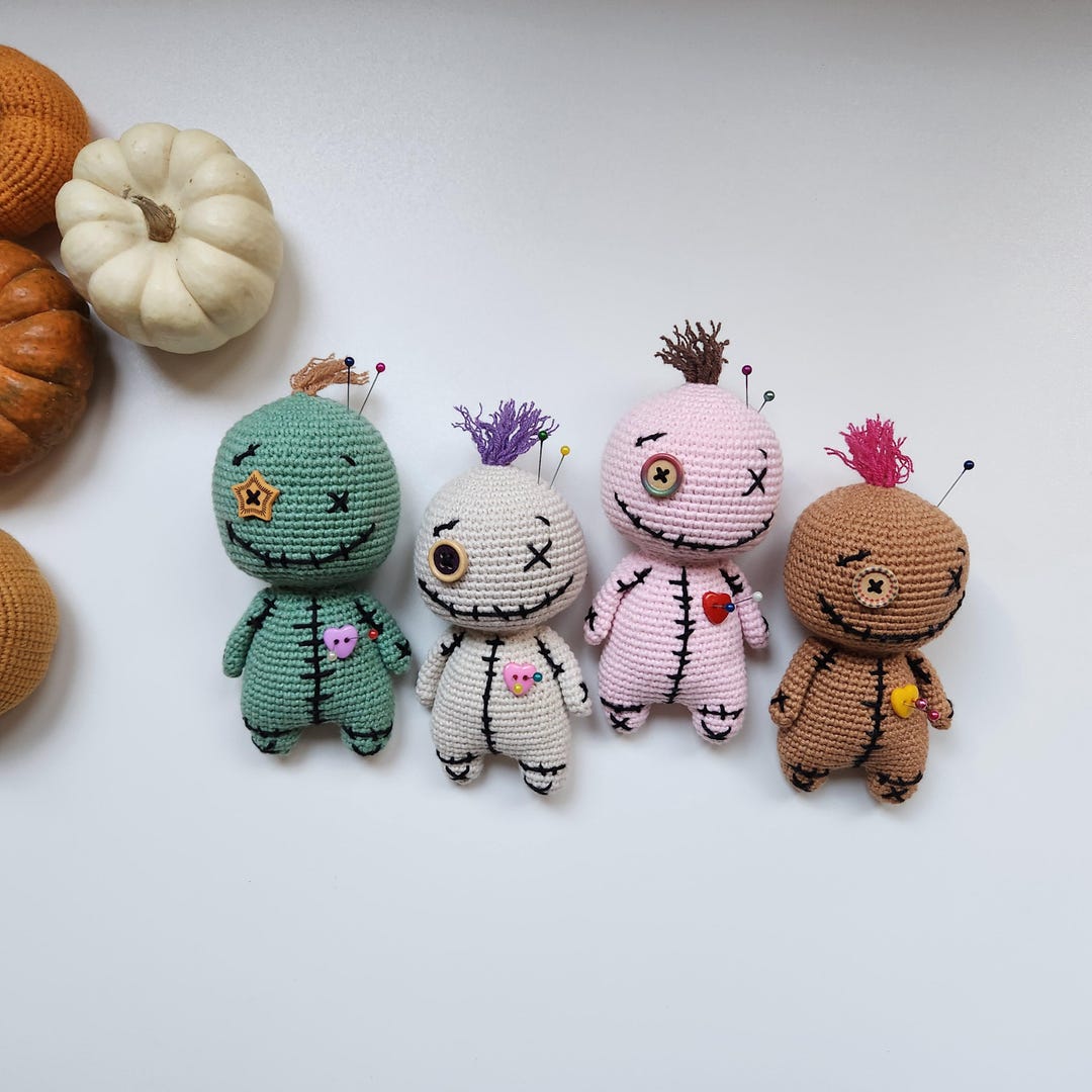 Voodoo Doll, Crochet Voodoo Doll, Cute Voodoo Doll, Crochet Halloween ...
