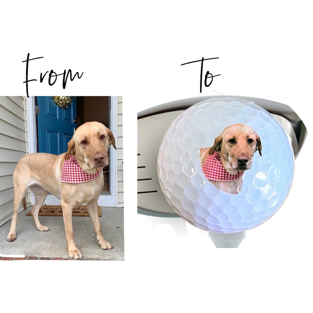 Your Dog's Photo Personalized Golf Balls - Valentines Day Gift for Dog ...
