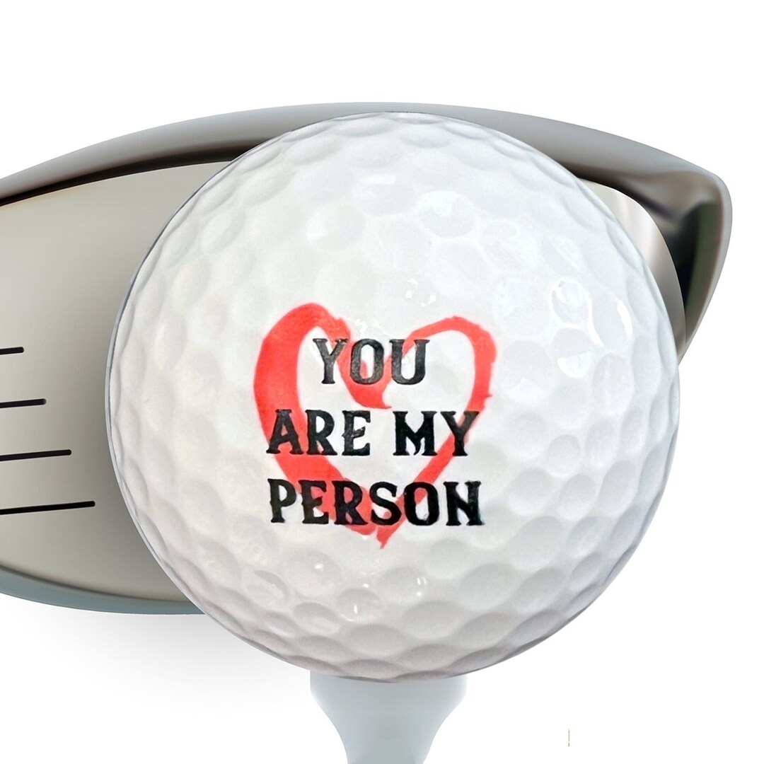 Custom Golf Balls You Are My Person Valentines Day Gift - Golf ...