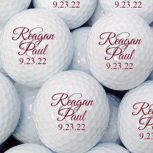 Classy Wedding Golf Ball Prop - Personalized Golf Balls - Custom Golf ...