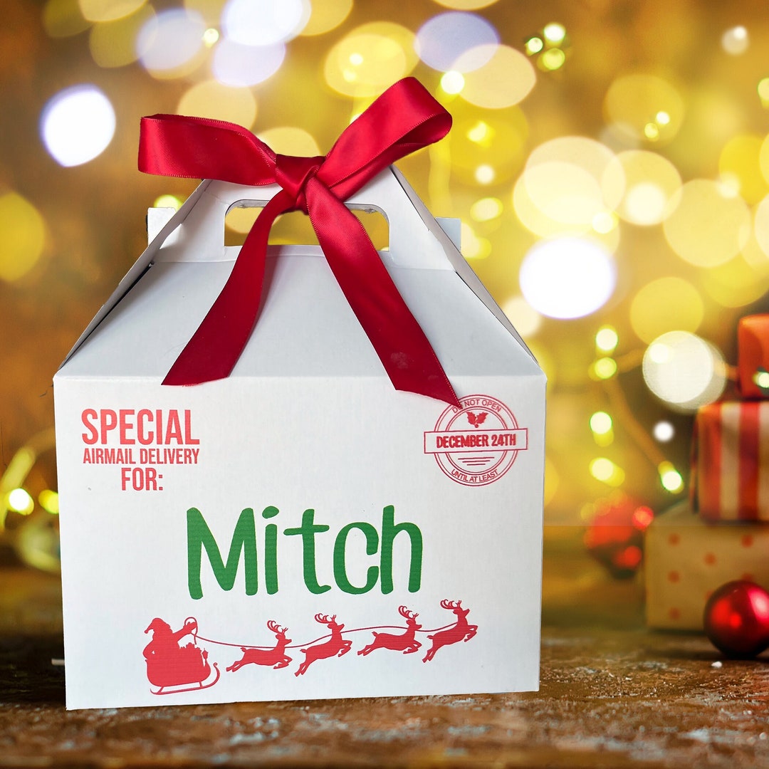 Christmas Eve Box, Personalized Gift Box for Kids, Pajama Box, Santa ...