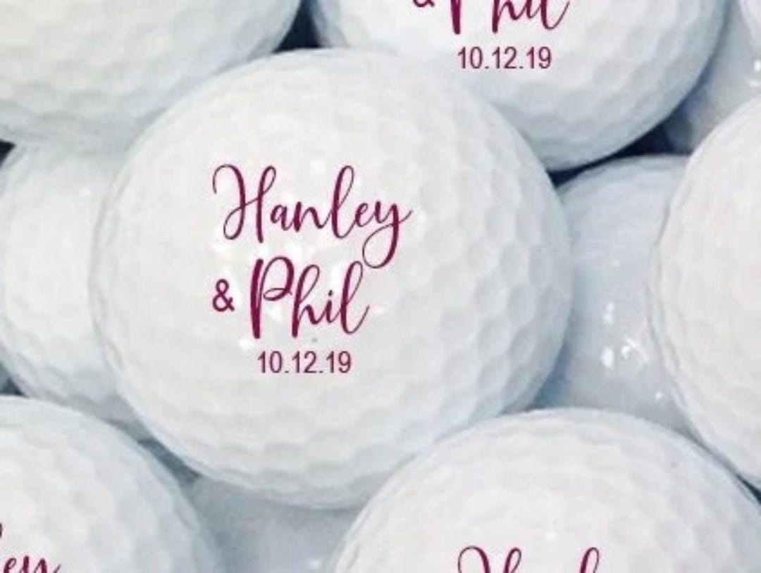 Personalized Wedding Golf Balls: Unique Bulk Favors - Etsy