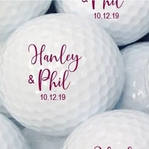 Classy Wedding Golf Ball Prop - Personalized Golf Balls - Custom Golf ...