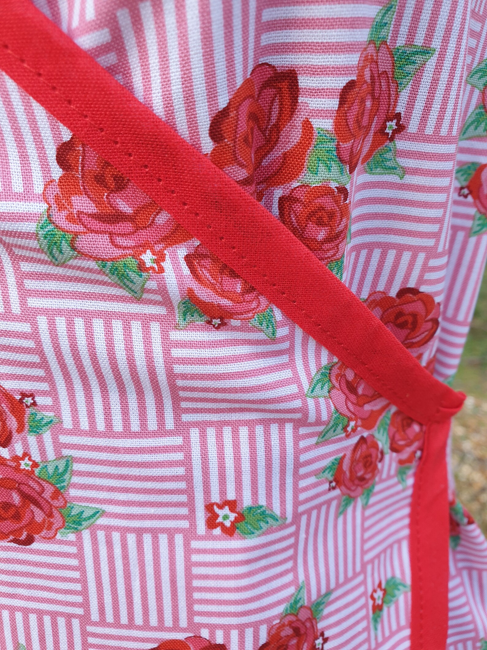 Vintage 1940s Style Wrap Around Apron Pinafore Hand Made Etsy