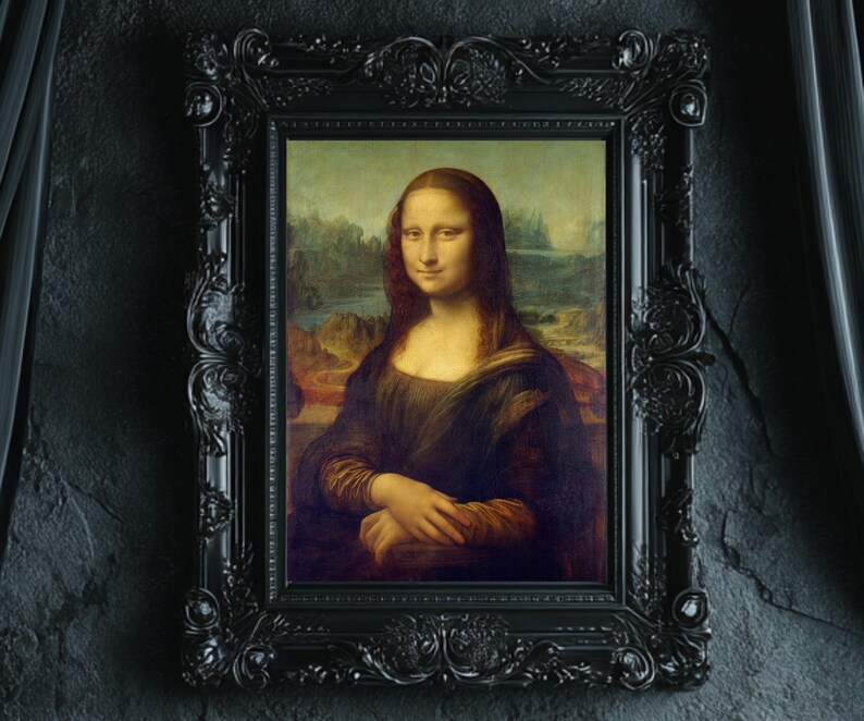 Mona Lisa Art Print – Leonardo Da Vinci Renaissance Portrait - Etsy