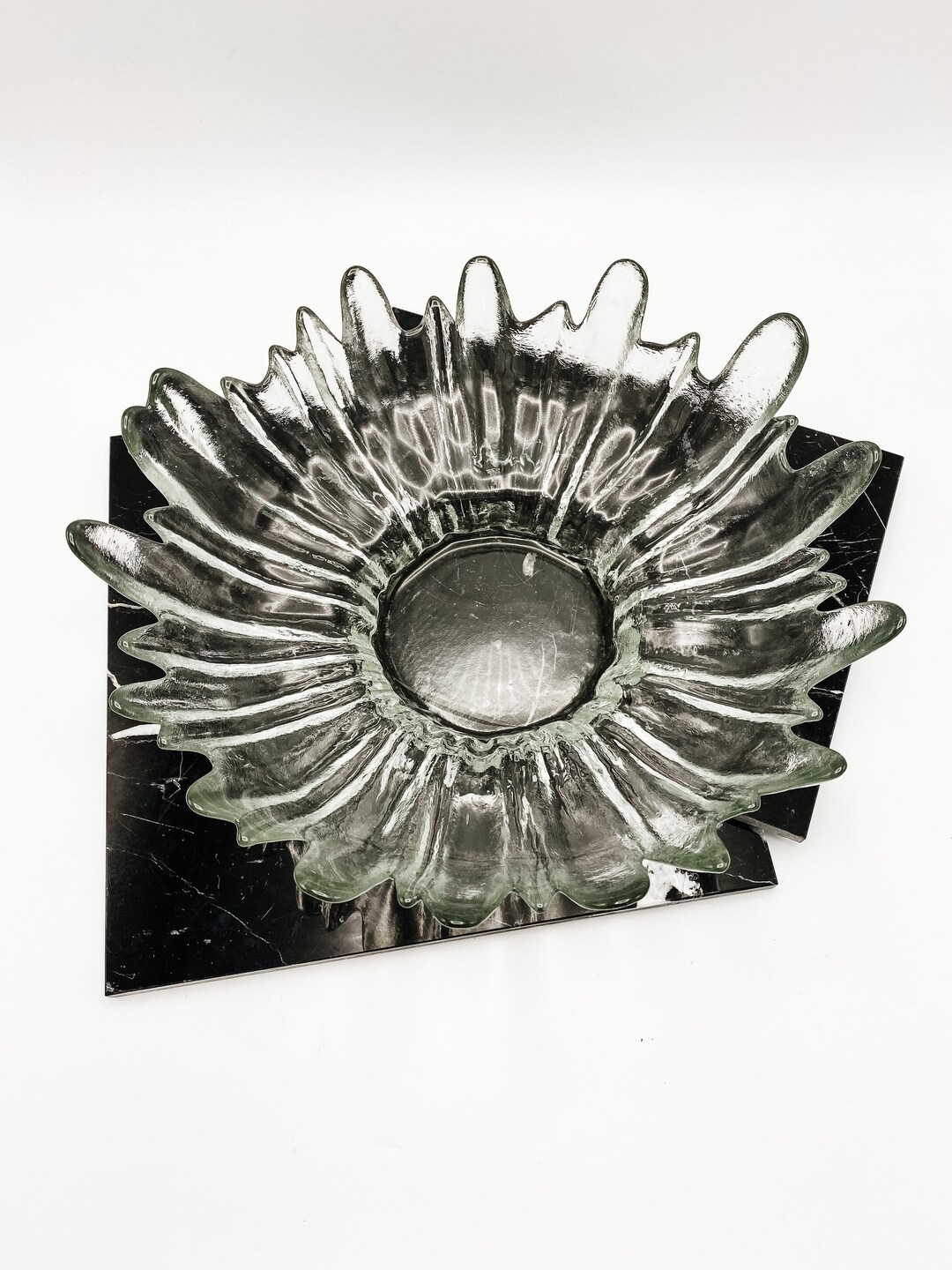 Vintage Large Mid Century Bowl, Vintage Pukeberg Swedish Glass, Alaska ...