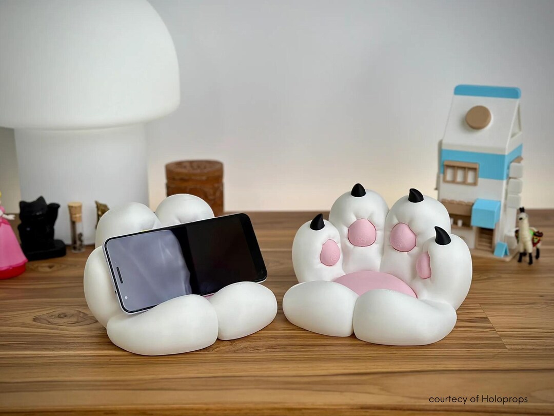 Cat Paw Phone Stand, Cute Desk Accessory, Kawaii Animal Phone Stand ...