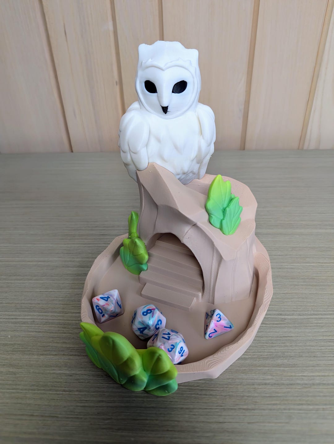 Owl Dice Tower for D&D, Fantasy RPG Dice Roller, Unique Tabletop Game Accessory, Gift for Gamers ...