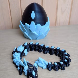 Articulated Dragon With Egg , Flexible Dragon, D&D Gift for Teen ...