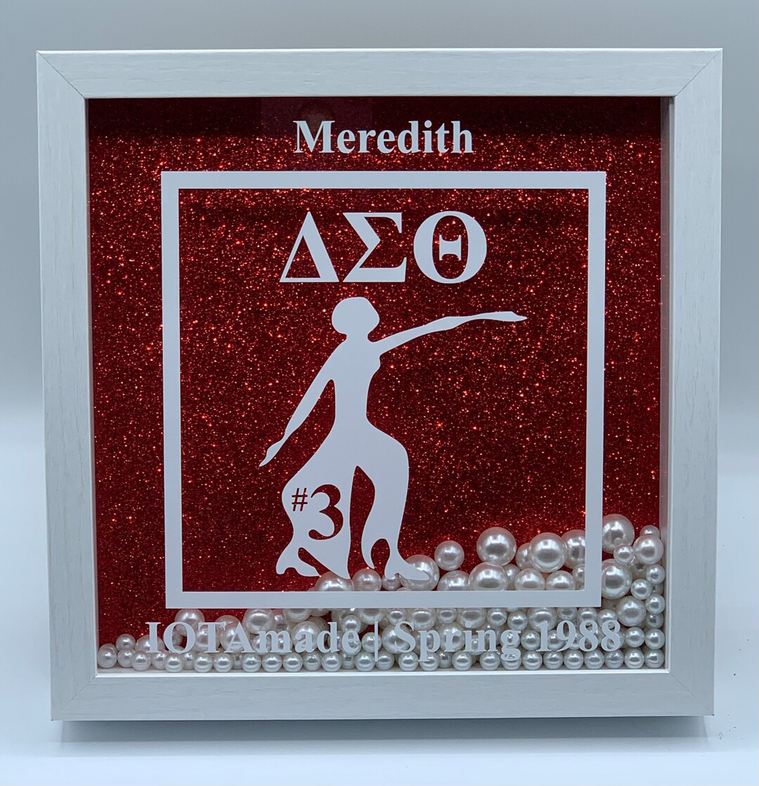 Personalized Lady Fortitude Shadow Box - Delta Sigma Theta Inspired - Etsy