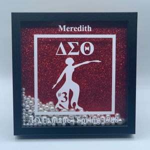 Personalized Lady Fortitude Shadow Box - Delta Sigma Theta Inspired - Etsy