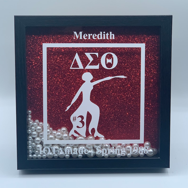 Personalized Lady Fortitude Shadow Box - Delta Sigma Theta Inspired - Etsy