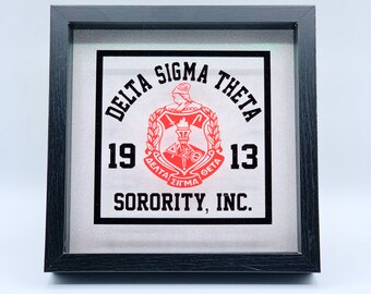Delta Sigma Theta Shadow Box - Etsy