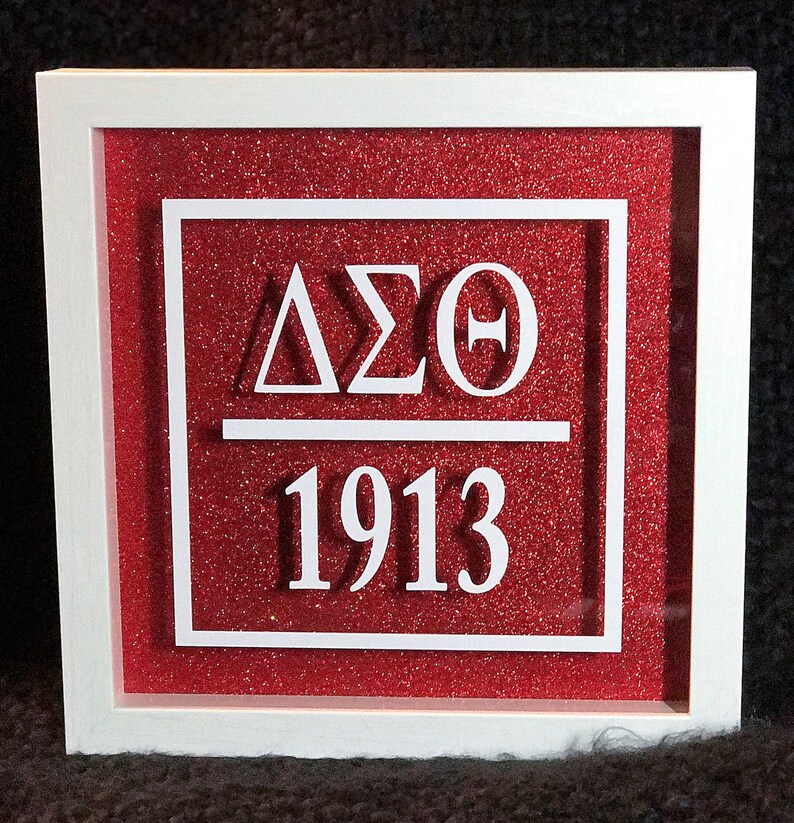 Delta Sigma Theta Shadow Box - Etsy