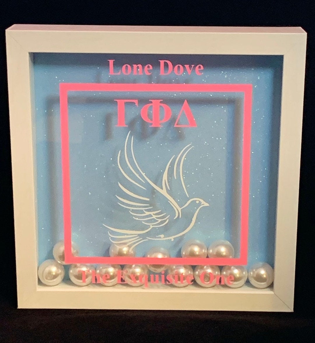 Personalized Gamma Phi Delta Shadow Box - Etsy