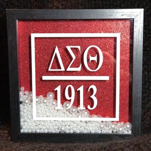 Delta Sigma Theta Shadow Box - Etsy