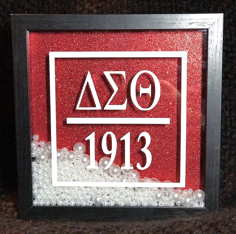Delta Sigma Theta Shadow Box - Etsy