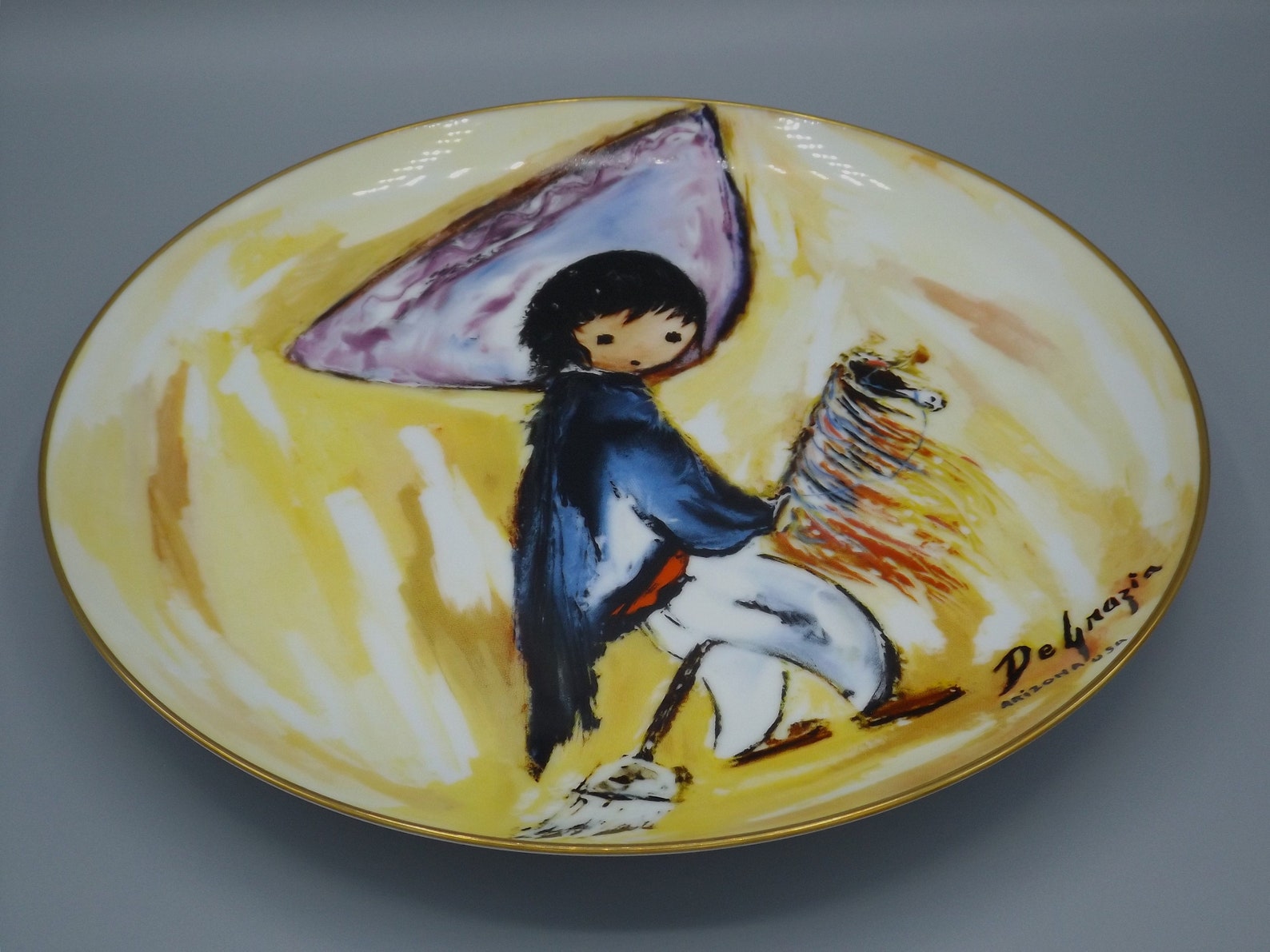 Vintage DeGrazia Plates My First Horse DeGrazia Art Limited | Etsy