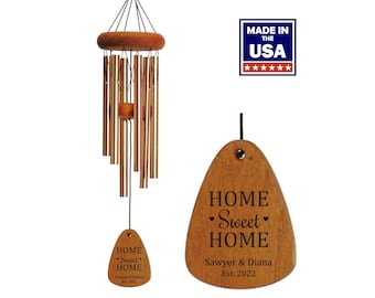 Love is in the Air Wind Chime, Personalized Wind Chime, House Warming ...