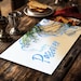 Elegant Passover Placemat Pesach Matza Cover Blue & White Jewish ...