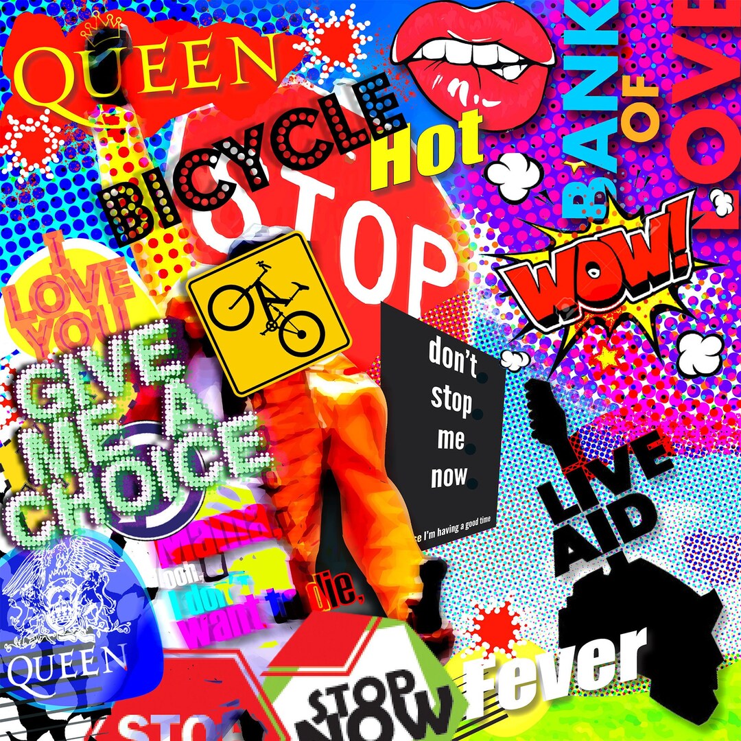 Queen the Band City Pop Wall Art Style Famous Home Styling Inspiration ...