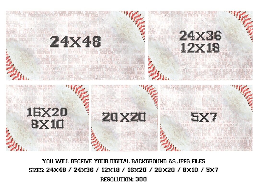 Sports Banner Digital Background / Senior Banner Baseball / Digital ...